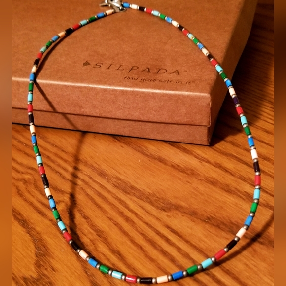 Silpada | Jewelry | Silpada Sterling Silver Colorful Boho Bead Necklace ...